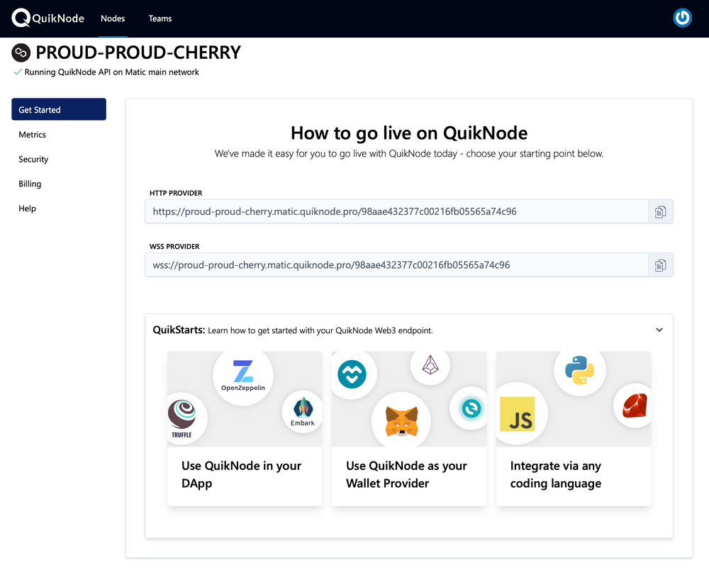 Polygon is Now Live on QuickNode API!